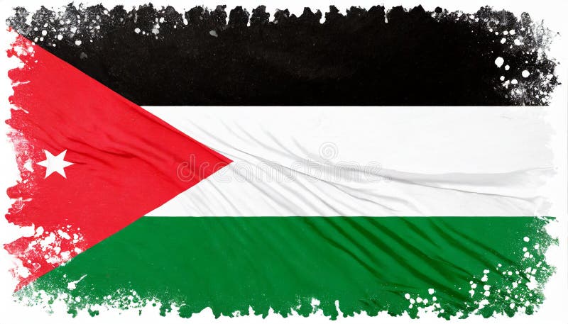 Gaza Strip National Flag stock illustration. Illustration of nation ...
