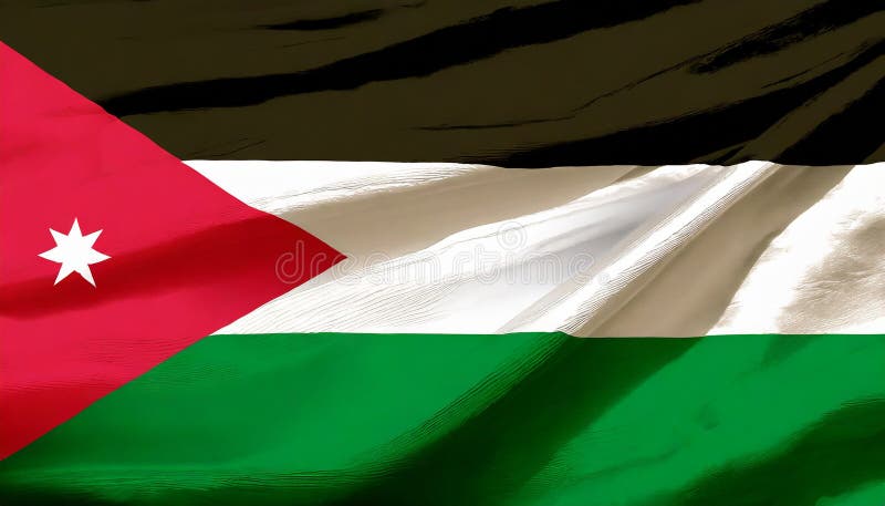 Gaza Strip National Flag stock illustration. Illustration of nation ...