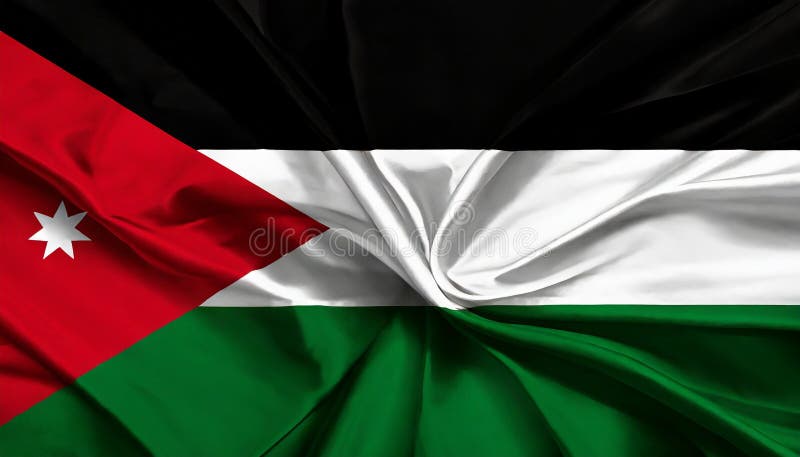 Gaza Strip National Flag stock illustration. Illustration of nation ...