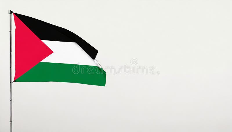 Gaza Strip National Flag stock illustration. Illustration of resilience ...