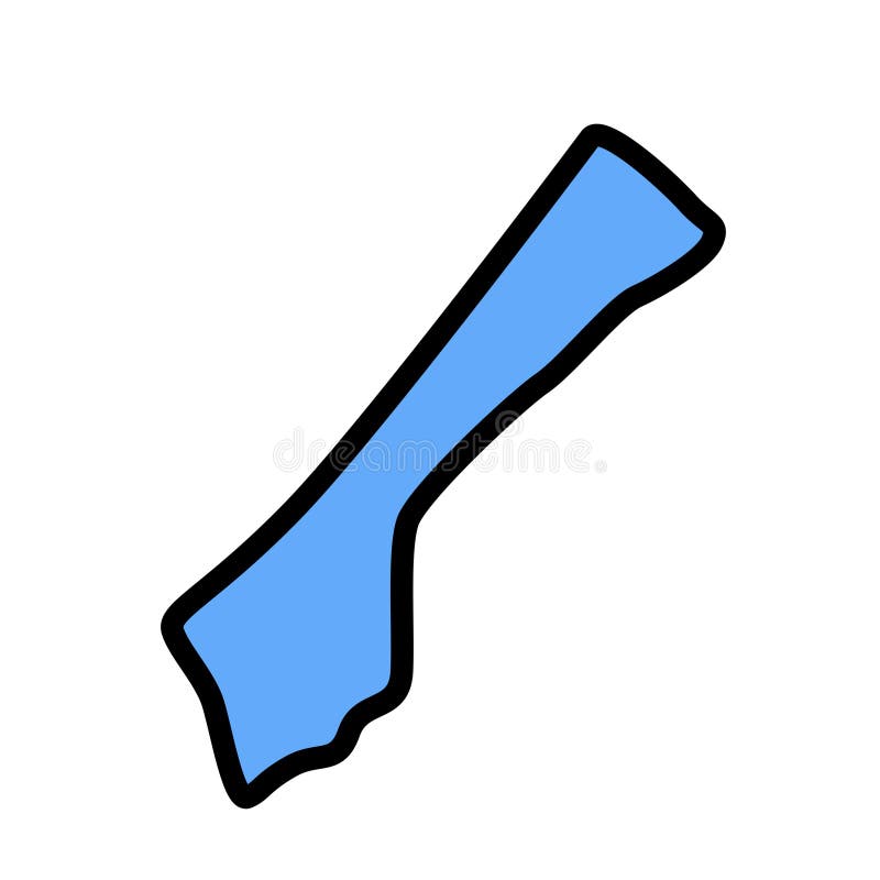 Gaza Strip Map with Dots Illustration Stock Vector - Illustration of ...