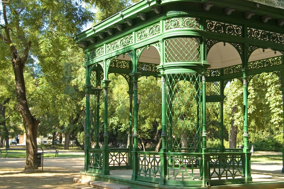 Gazebo stock image. Image of gazebo, detail, wrought, hungary - 1997319