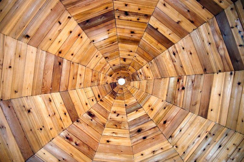 Gazebo Ceiling In A Spiderweb Pattern Picture. Image: 6515397