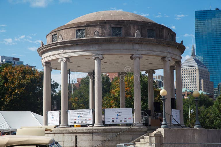 Gazebo with Ionic Columns in Boston Common, Boston,, Massachusetts, USA ...