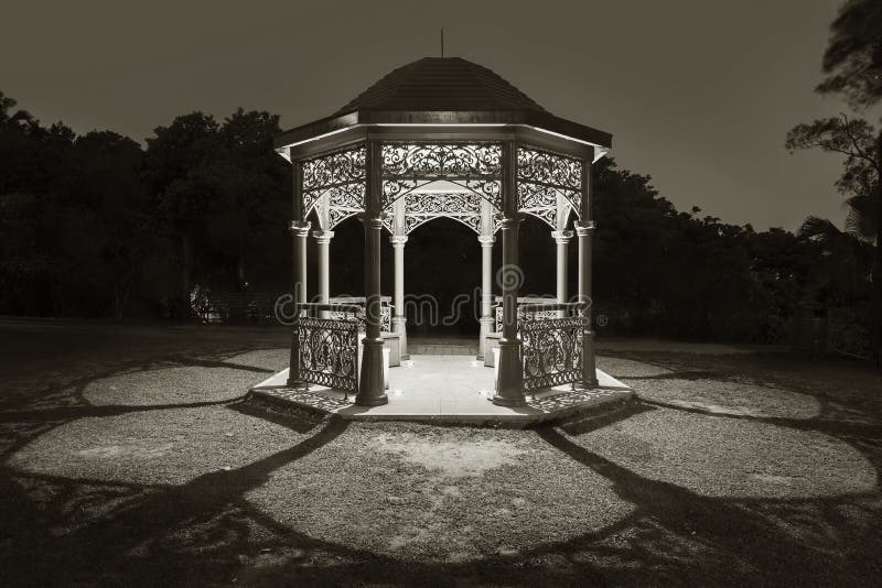 Gazebo in park stock image. Image of bandstand, classic - 110897155