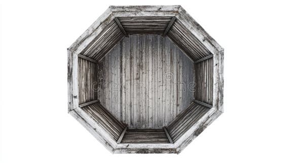 A Gazebo Shown from Above, with Sharp Details, on a White Background ...