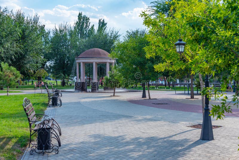 Gazebo on a Square in the Center of Tiraspol, Moldova Stock Image ...