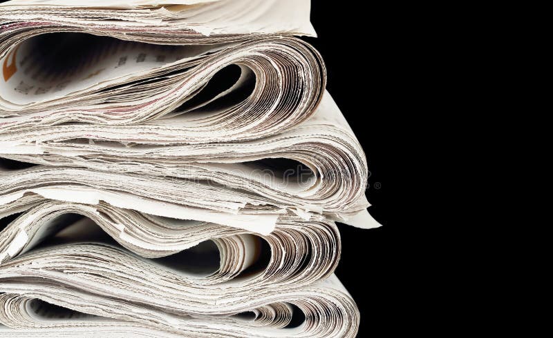 Gazetowa sterta obraz stock. Obraz złożonej z reklamuje - 30550249