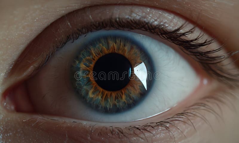 Gazing into the Cosmic Eye AI Generated Stock Photo - Image of macro ...