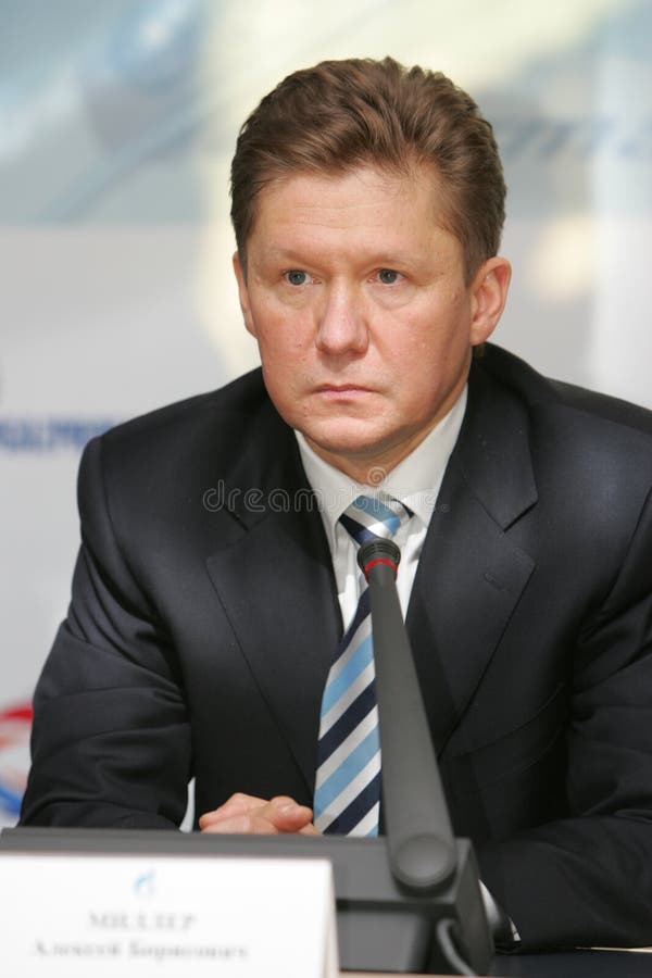 Gazprom CEO Alexey Miller editorial image. Image of director - 12049245