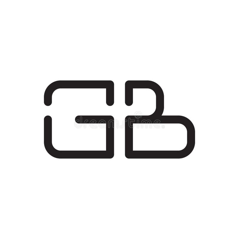 Gb Initial Letter Vector Logo Icon Stock Vector - Illustration of ...