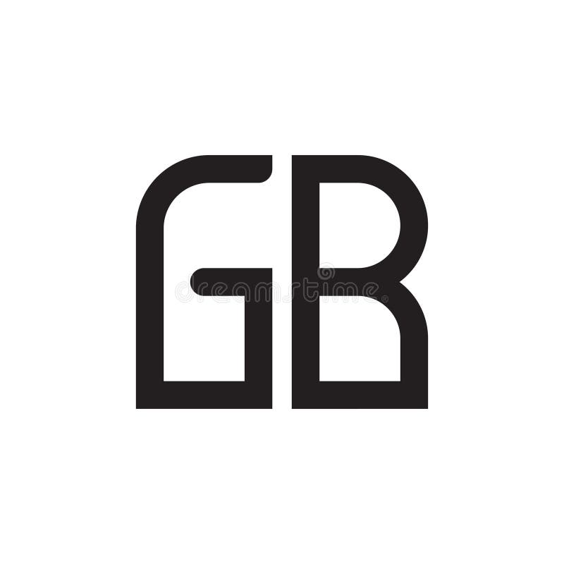 Gb Initial Letter Vector Logo Icon Stock Vector - Illustration of ...