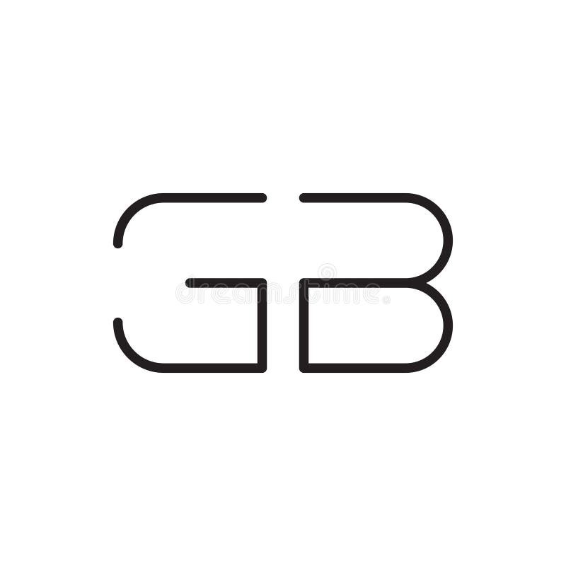 Gb Initial Letter Vector Logo Icon Stock Vector - Illustration of ...