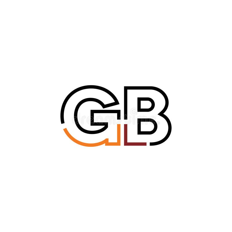 GB Letter Logo Icon Design Template Elements Stock Vector ...