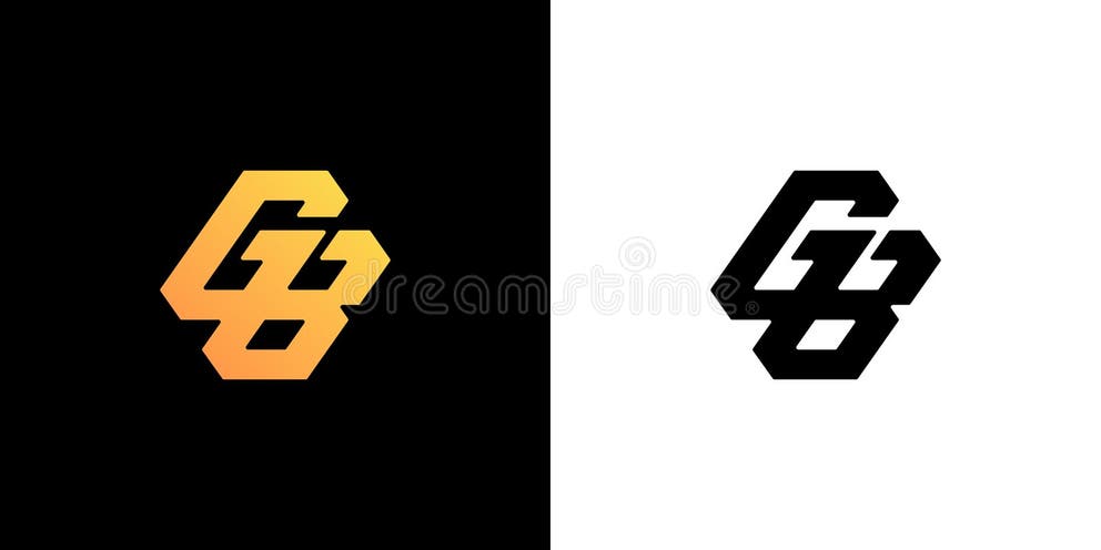 GB Logo, GB Monogram, Initial GB Logo, Letter GB Logo, Creative Icon ...