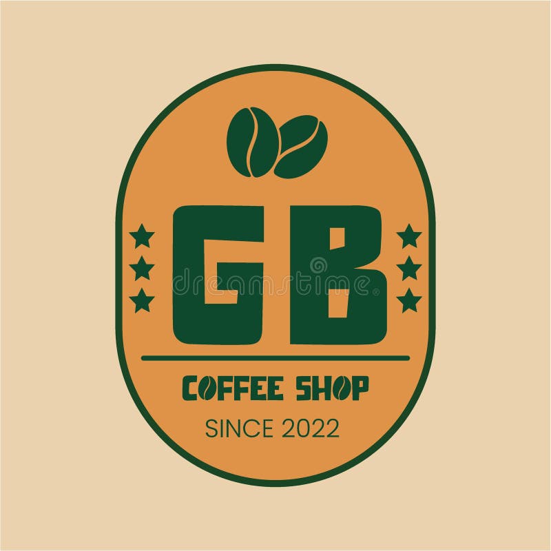 GB Modern Coffee Shop Logo Design High Quality Image Stock Vector ...