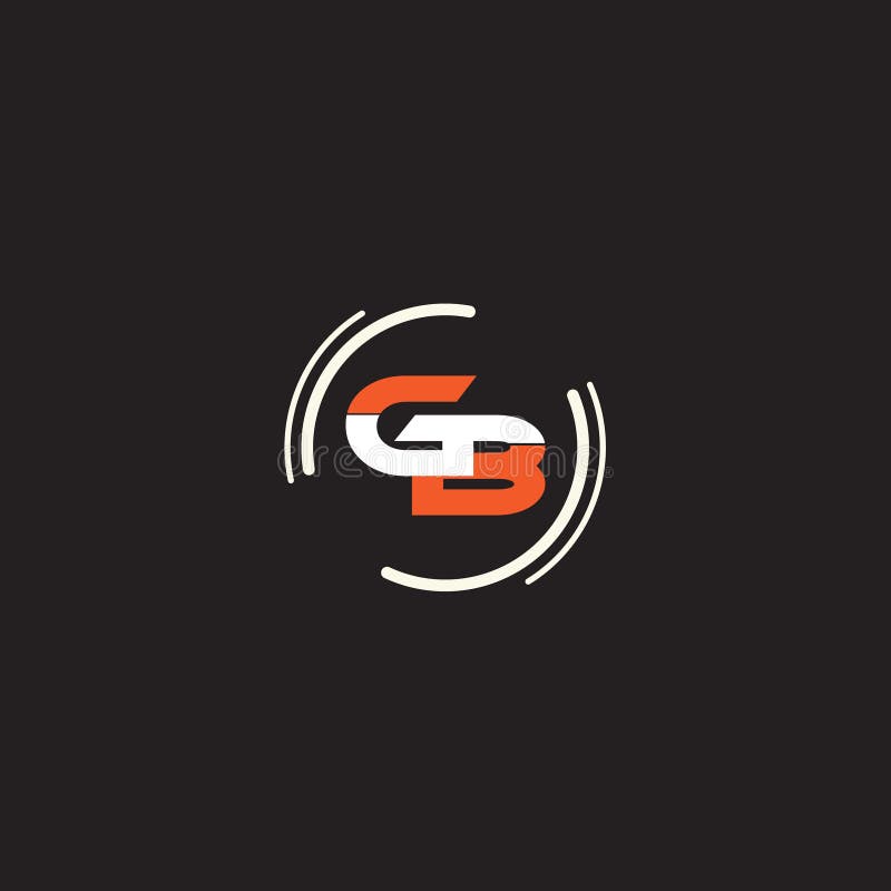 GB Text Logo Design stock vector. Illustration of poster - 261163522