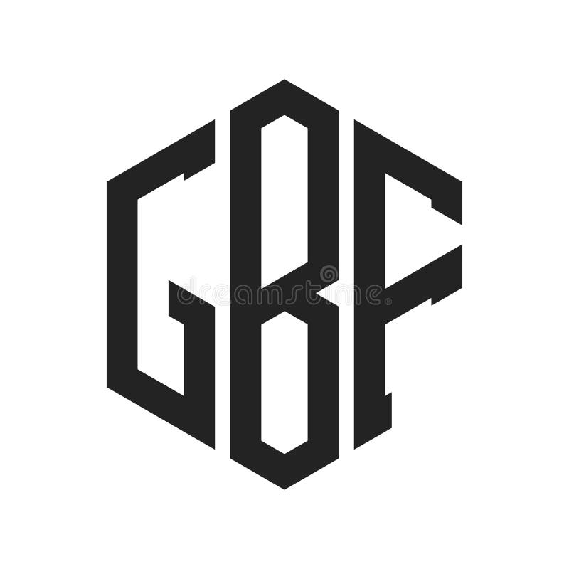 GBF Logo Design. Initial Letter GBF Monogram Logo Using Hexagon Shape ...