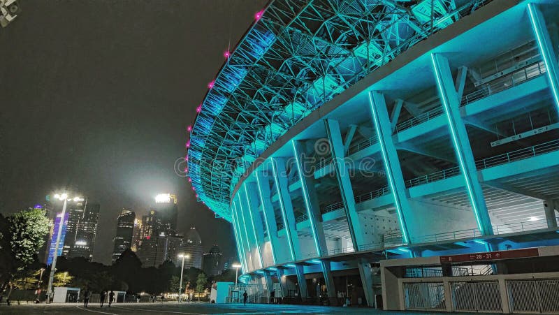 Stadion Gelora Bung Karno Jakarta Foto de archivo - Imagen de jacarta ...