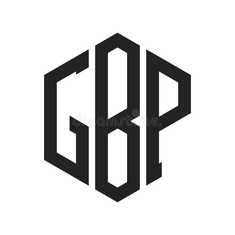 GBP Logo Design. Initial Letter GBP Monogram Logo Using Hexagon Shape ...