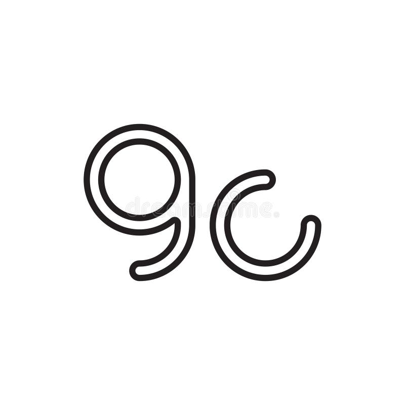 Gc Initial Letter Vector Logo Icon Stock Vector - Illustration of logo ...
