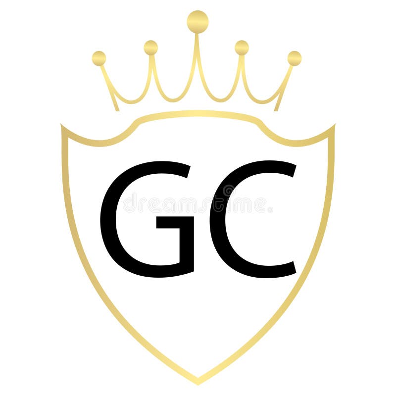 GC Letter Logo Design with Simple Style Stock Illustration ...