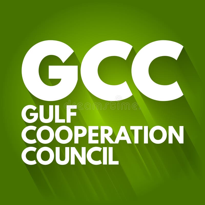Map of the Gulf Cooperation Council GCC`s Members. Vector Stock Vector ...