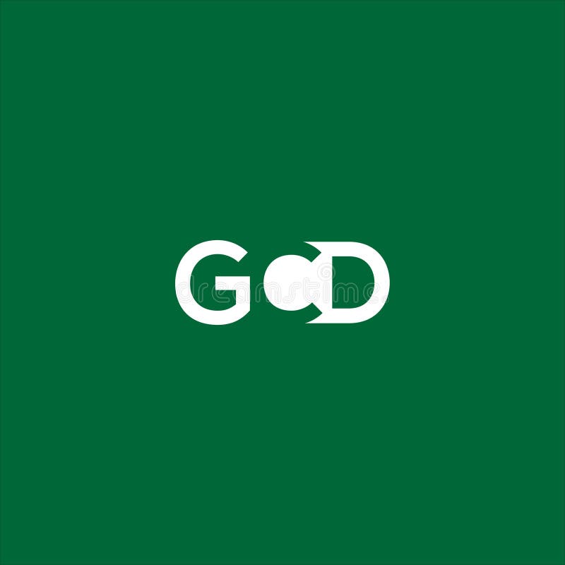 GCD Letter Monogram Initial Flat Unique Modern Flat Abstract Logo ...