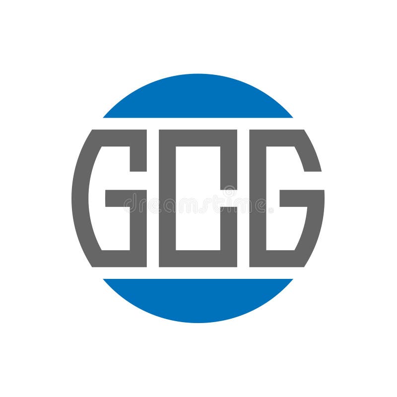 Gcg Letter Logo Design On White Background Gcg Creative Initials Circle Logo Concept Stock