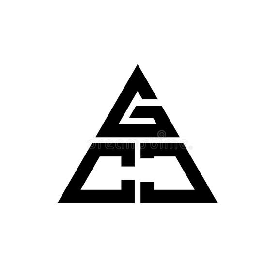 GCJ Triangle Letter Logo Design with Triangle Shape. GCJ Triangle Logo ...