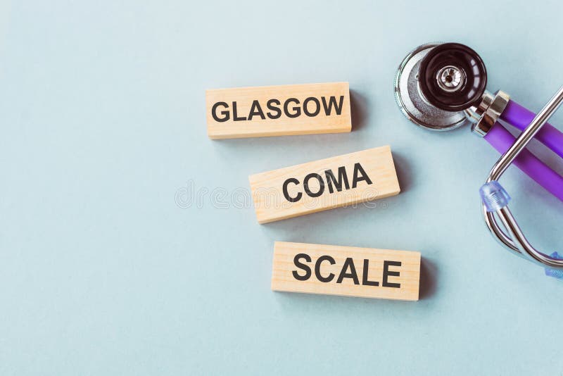 GCS Glasgow Coma Scale. Medical Concept with Copy Space Stock Image ...