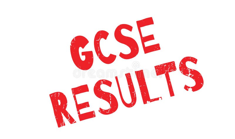 Gcse resulta sello de goma ilustración del vector. Ilustración de ...