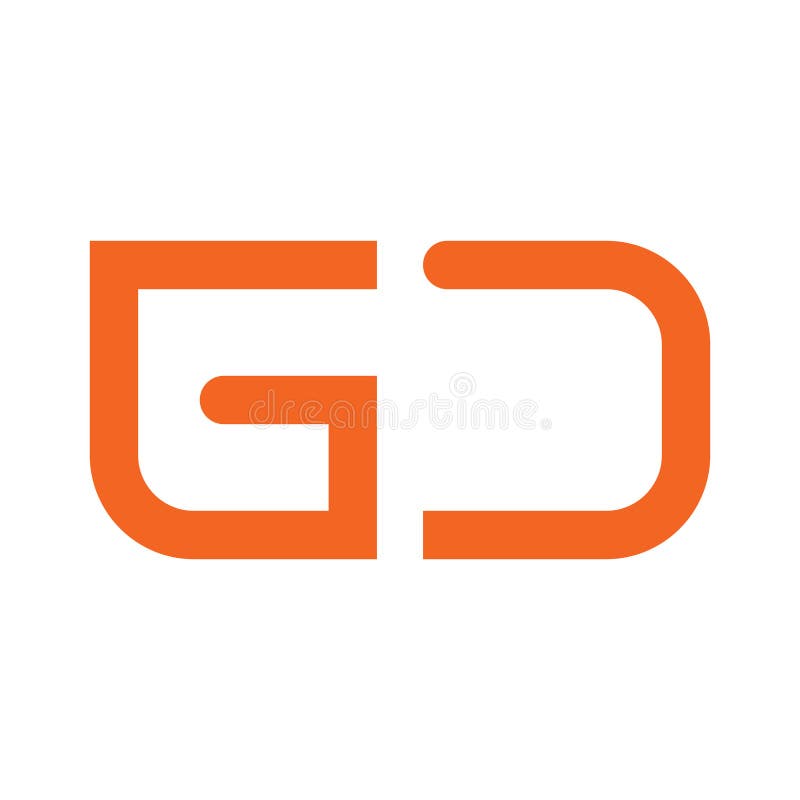 Gd Initial Letter Vector Logo Icon Stock Vector - Illustration of ...