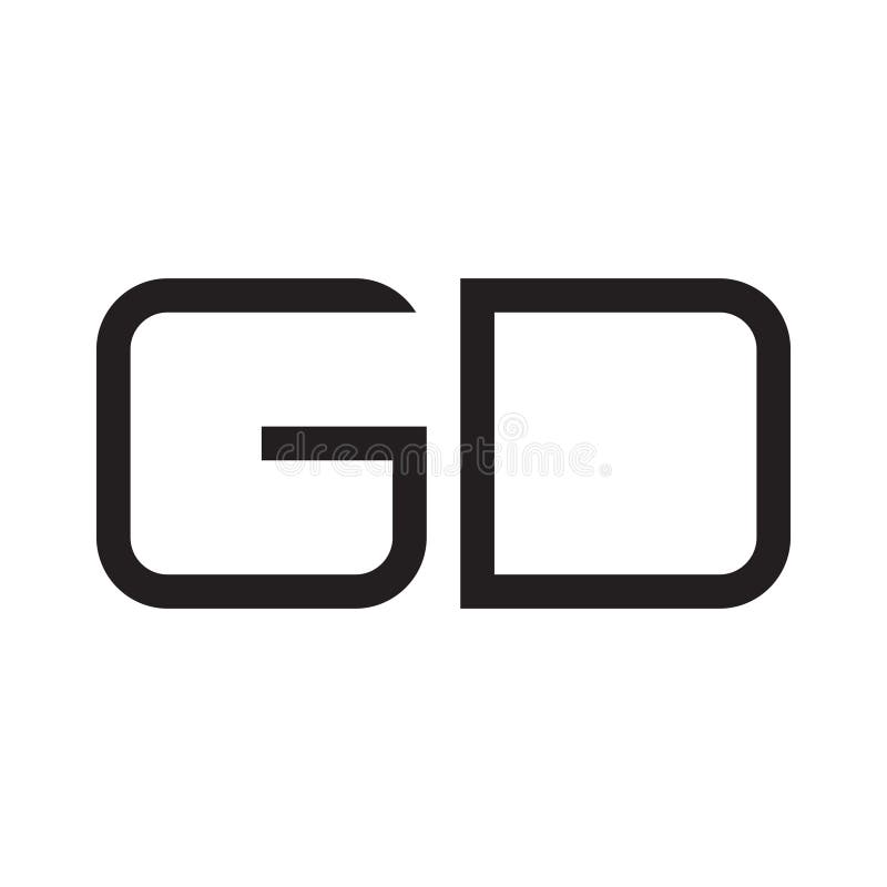 Gd Initial Letter Vector Logo Icon Stock Vector - Illustration of ...