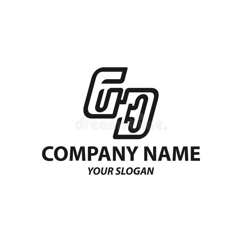 GD Letter Logo Design with Creative Modern Typography and Abstract ...