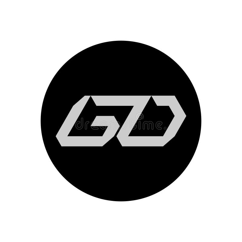 GD Letter Logo Design with Simple Style Stock Vector - Illustration of ...