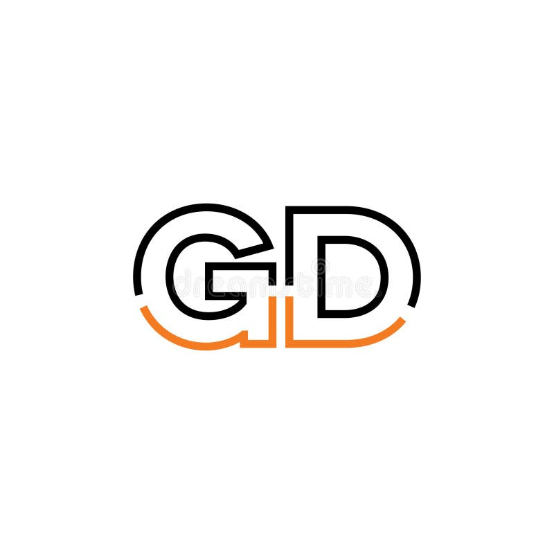 GD Letter Logo Icon Design Template Elements Stock Vector ...