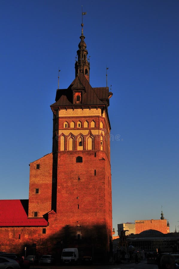 Gdansk old Prison tower editorial stock image. Image of basilica ...