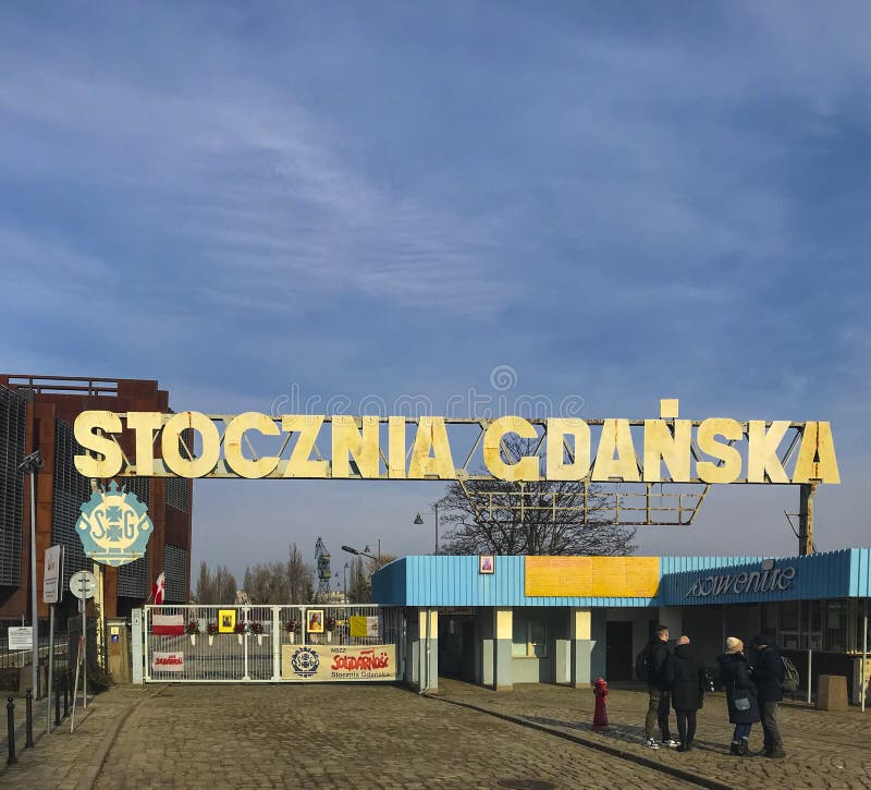 Gdansk Poland 2023 Astillero De Gdansk Aka Stocznia Gdanska Famoso Gate ... Gdansk Poland 2023 Astillero De Gdansk Aka Stocznia Gdanska Famoso Gate ...