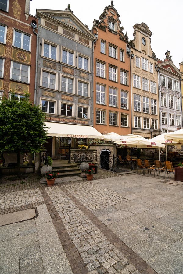 Gdansk, Poland - Juny, 2019. Old Buildings of the City of Gdansk ...