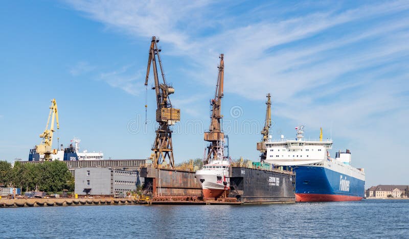 Gdansk Shipyard Repairs editorial photo. Image of maritime - 255067576