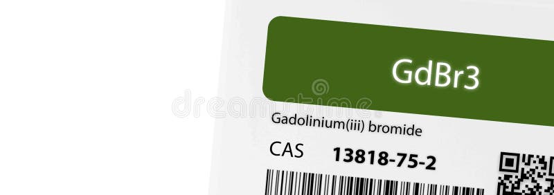 GdBr3 - Gadolinium(III) Bromide Stock Image - Image of laboratory ...