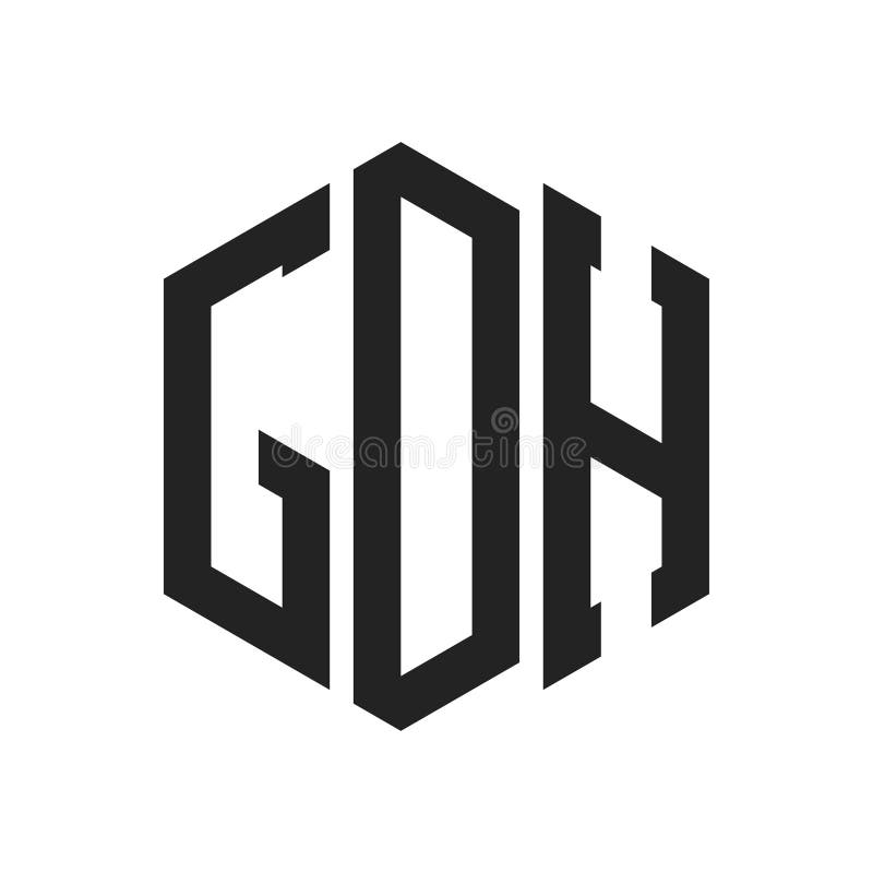 GDH Logo Design. Initial Letter GDH Monogram Logo Using Hexagon Shape ...