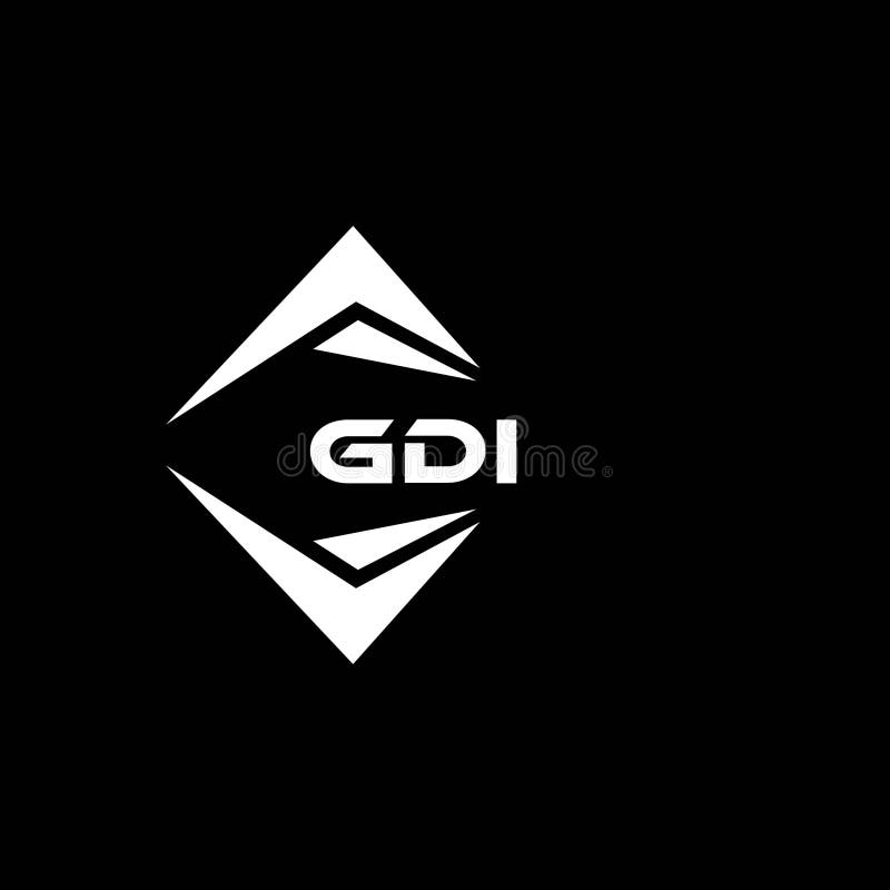 GDI Abstract Technology Logo Design on Black Background. GDI Creative ...