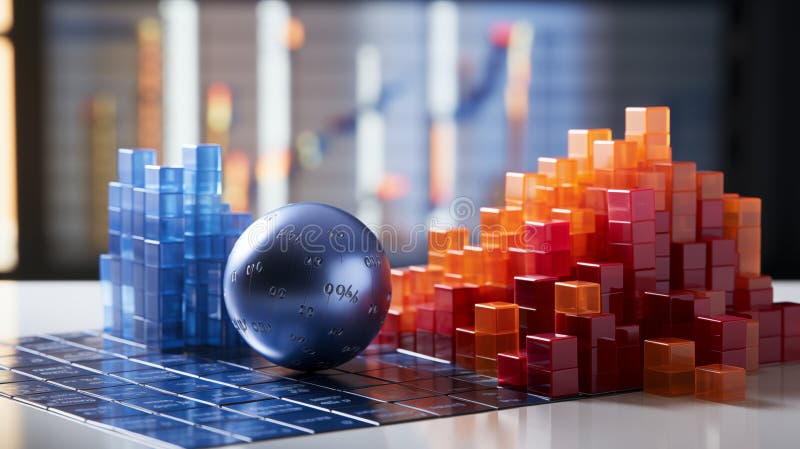 GDP Growth Graph on White Modern Background Stock Illustration ...