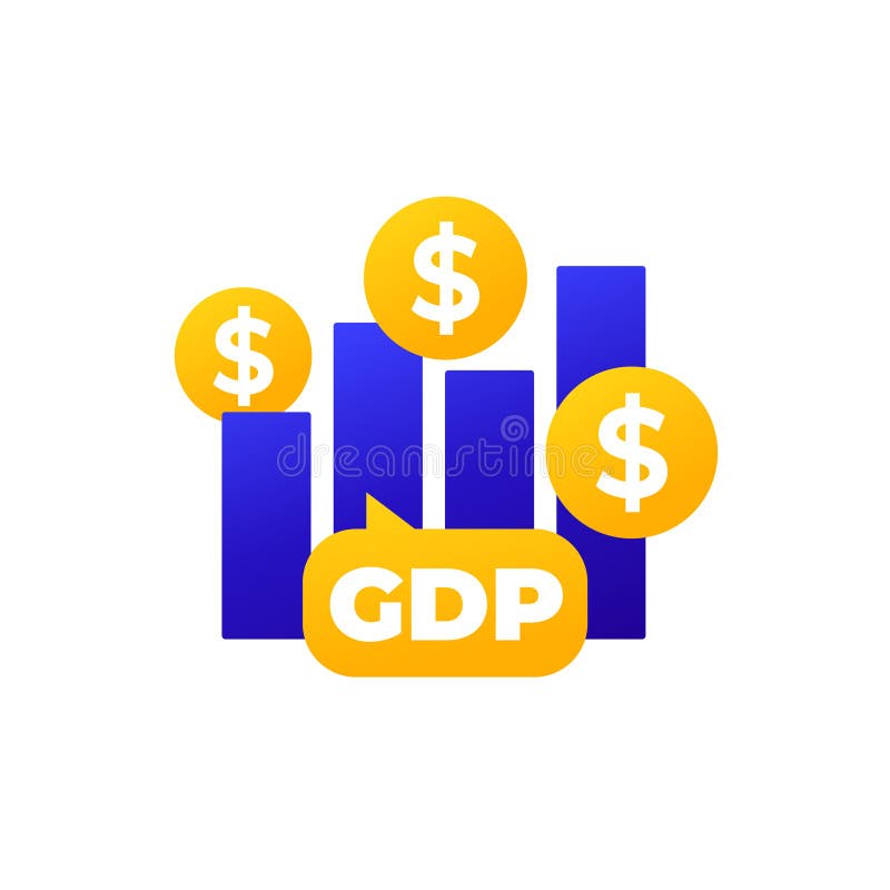 GDP Icon, Gross Domestic Product Vector Stock Vector - Illustration of ...