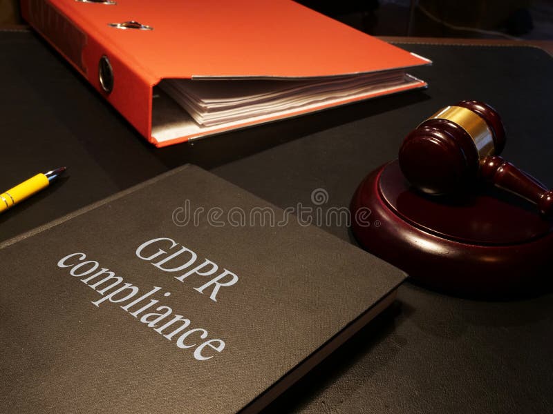 GDPR Compliance is Shown on the Conceptual Photo Stock Photo - Image of ...