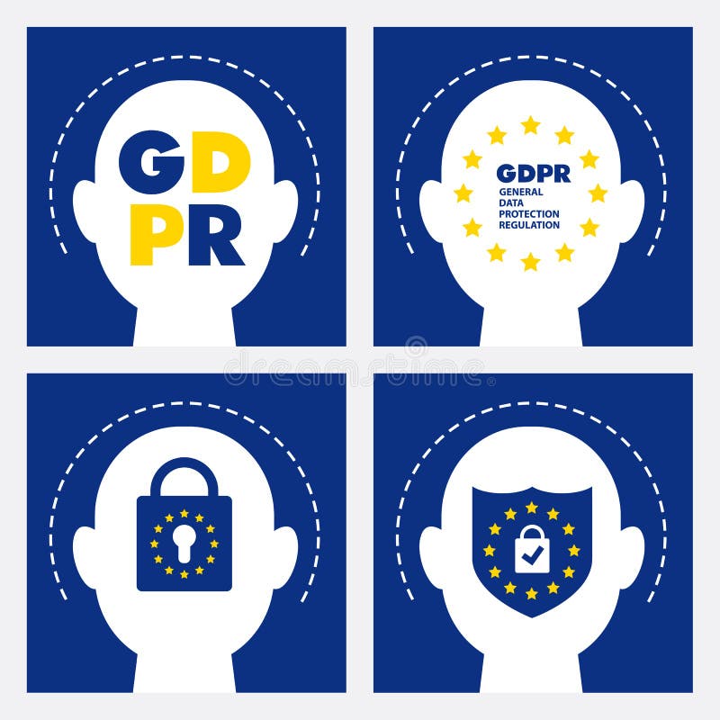 GDPR Concept. General Data Protection Regulation. New EU Law from 2018 ...