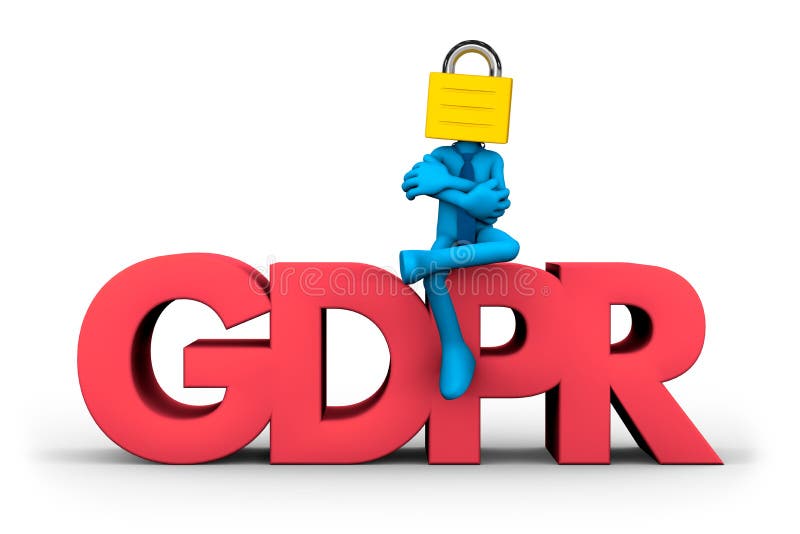 GDPR concept stock illustration. Illustration of european - 126229186