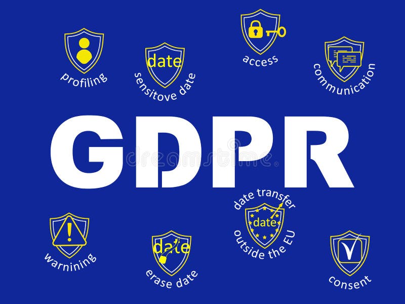 GDPR Concept Illustration. General Data Protection Regulation Stock ...